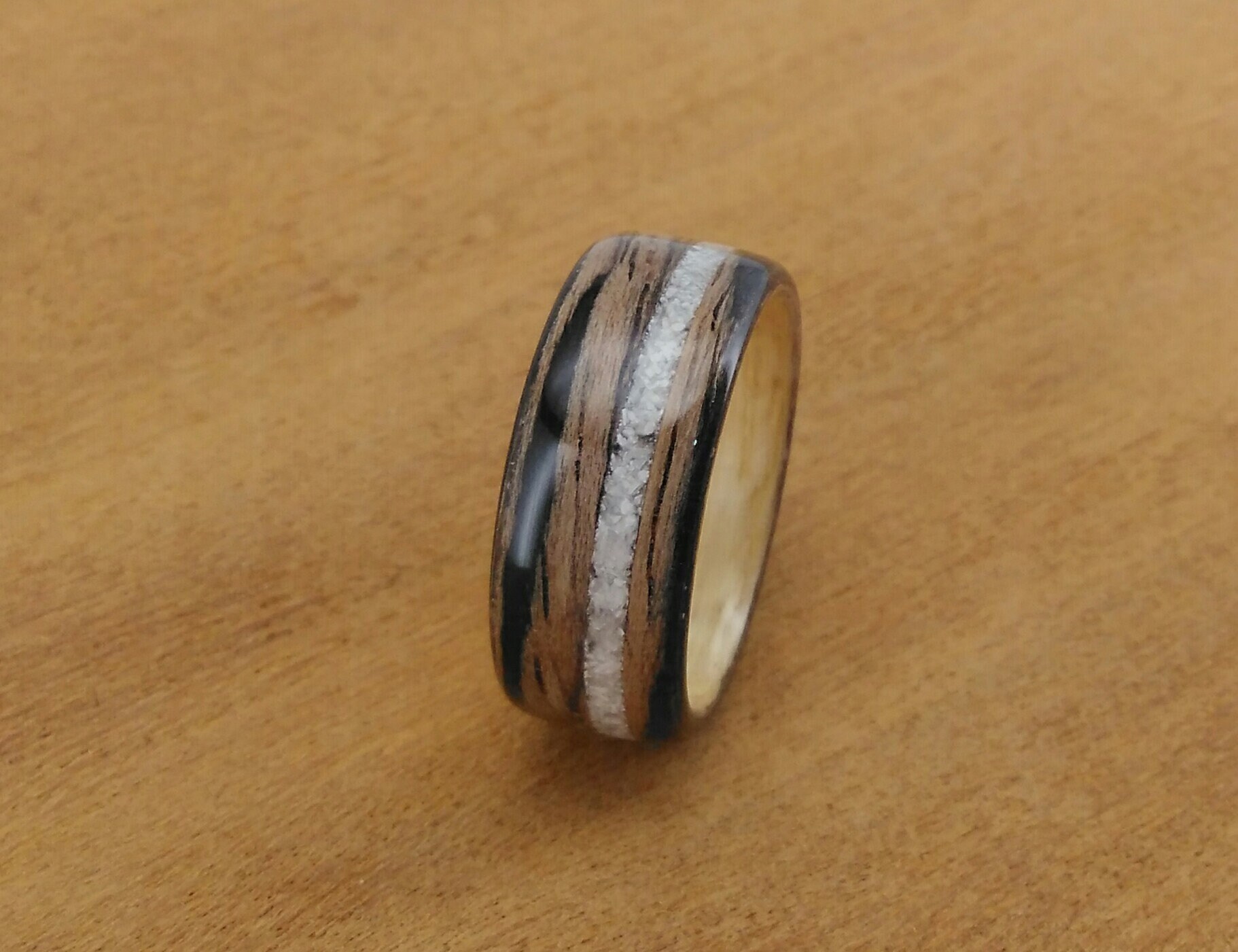 Wood Ring Elegant Bentwood Ring Made in Two Tones - Etsy