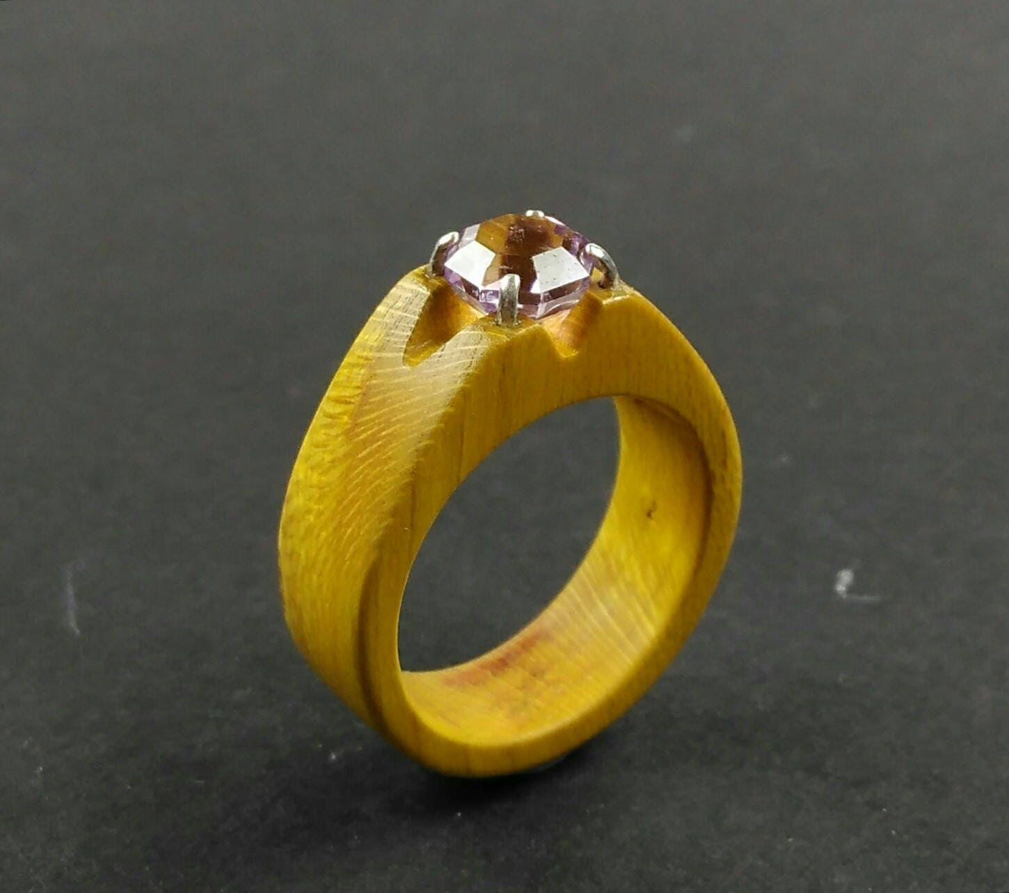 Ring for Women //wood Ring // Berberis Tree Wood Ring With an - Etsy