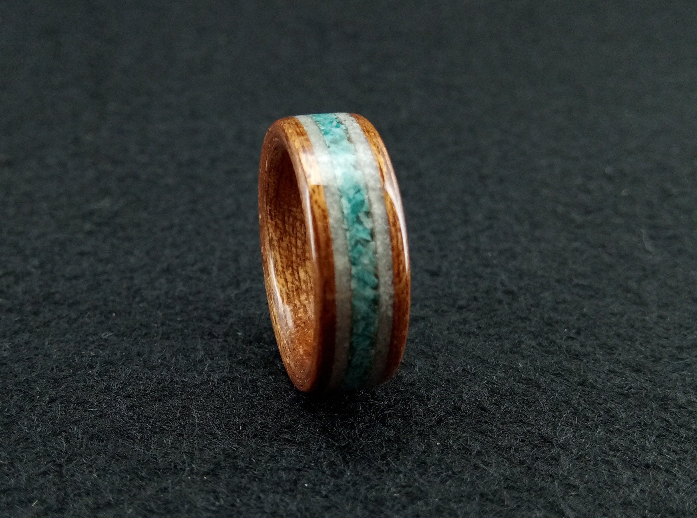 Wood Ring Elegant Bentwood Ring Made of Mahogany With a - Etsy