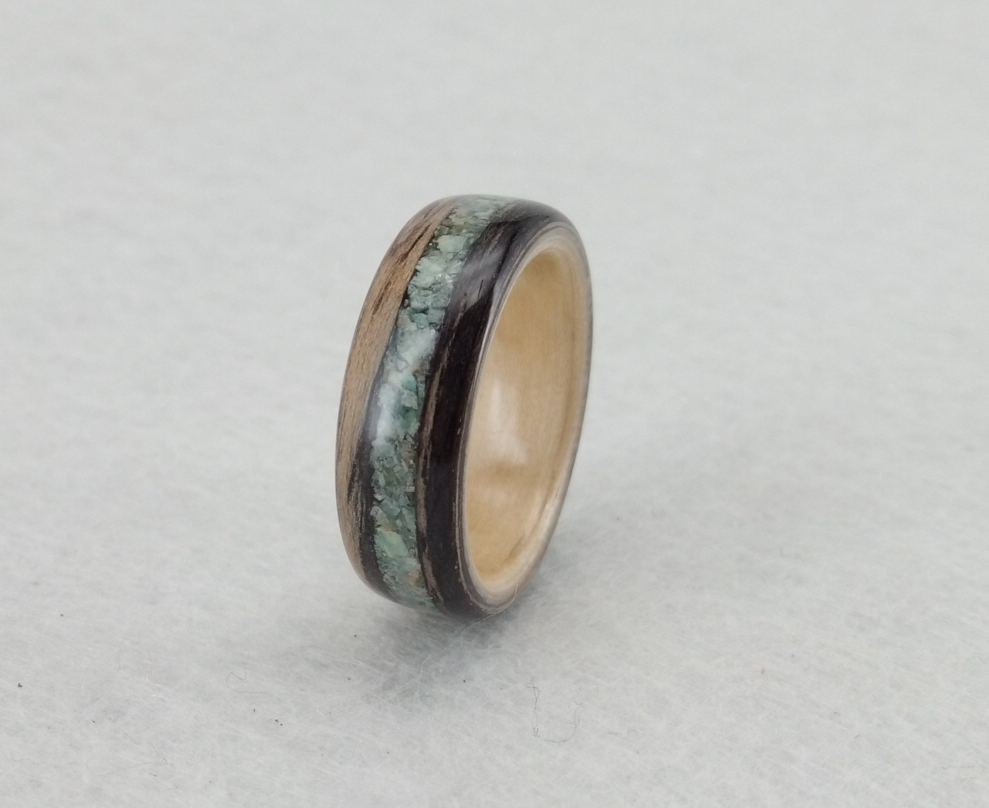 Wood Ring Elegant Bentwood Ring Made in Two Tones - Etsy