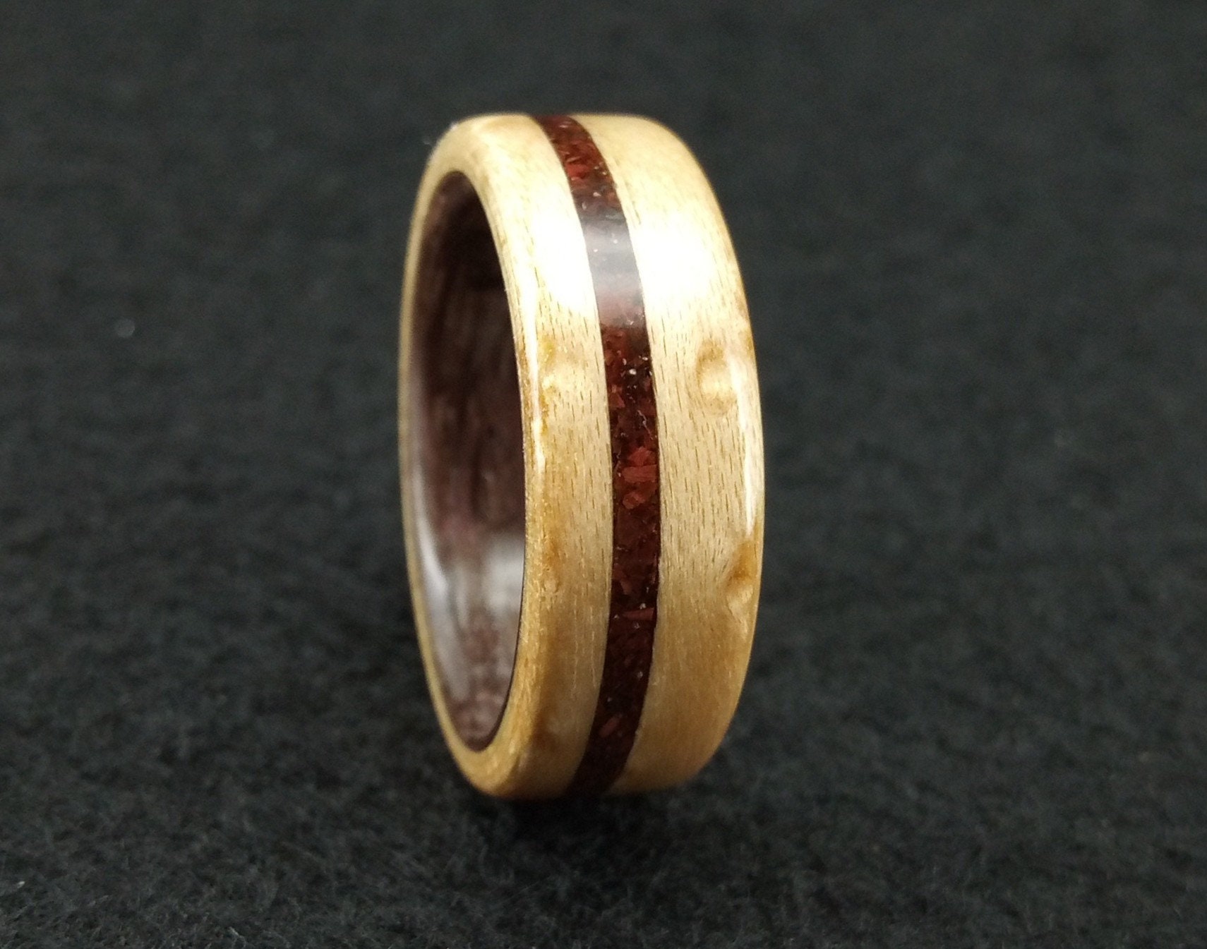 Wood Ring Elegant Bentwood Ring Made in Two Tones - Etsy