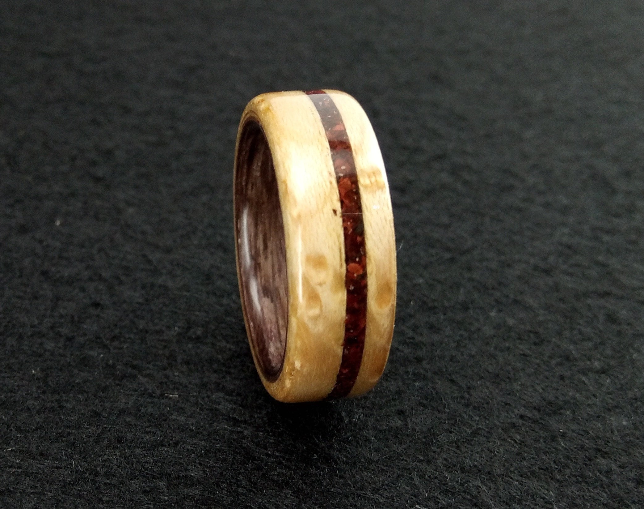 Wood Ring Elegant Bentwood Ring Made in Two Tones - Etsy