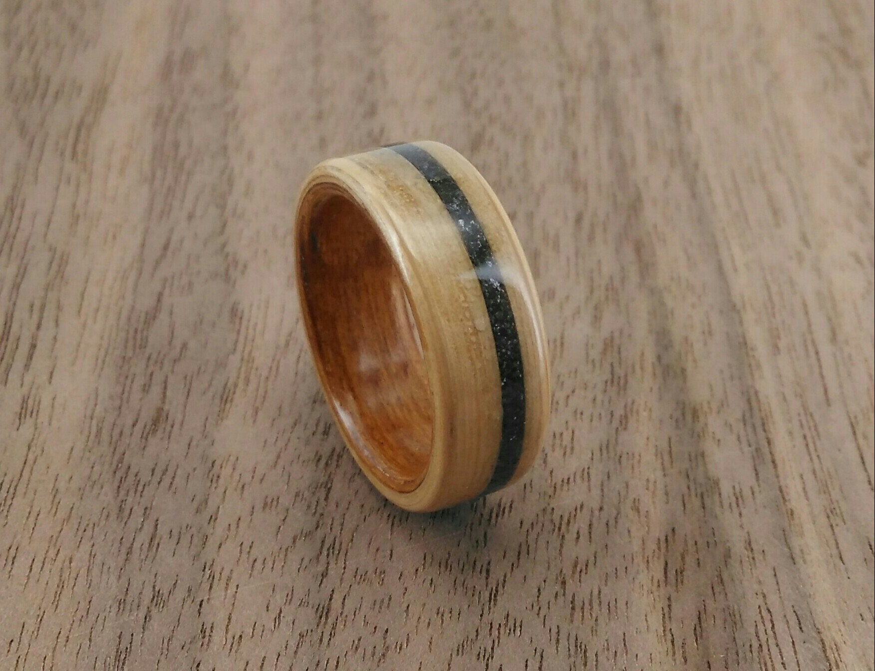 Wood Ring Elegant Bentwood Ring Made in Two Tones - Etsy