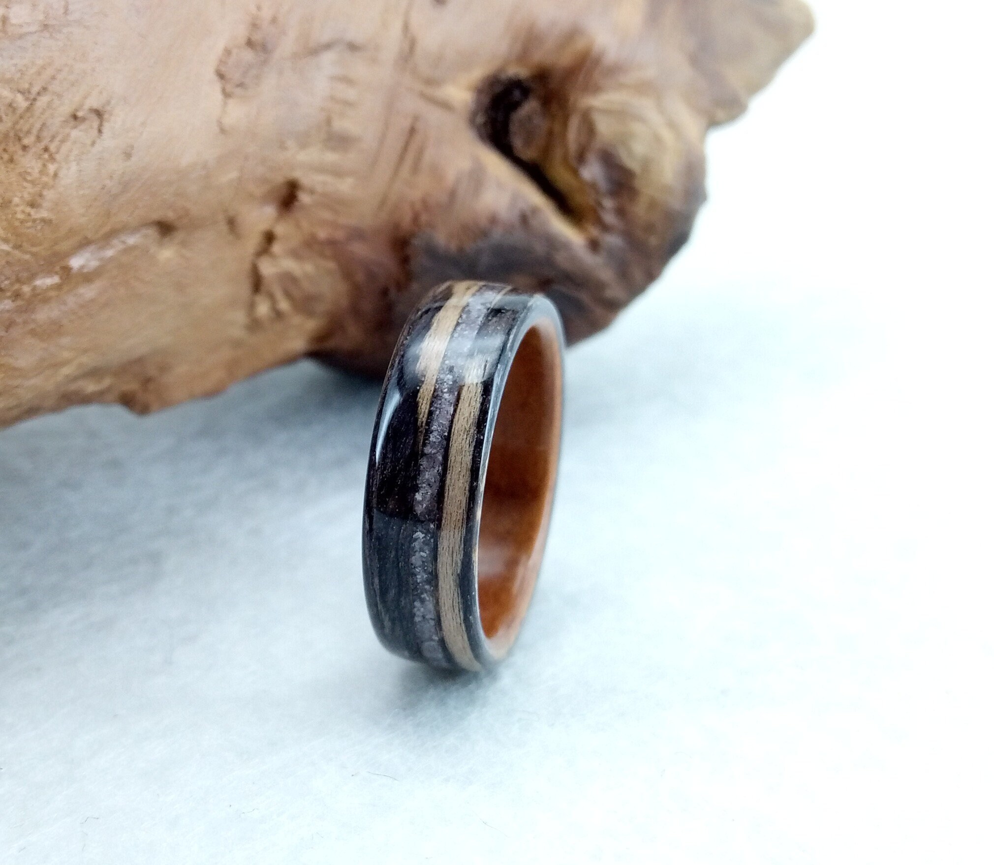 Wood Ring || Elegant Bentwood Ring Made in Two Tones - Handmade ...