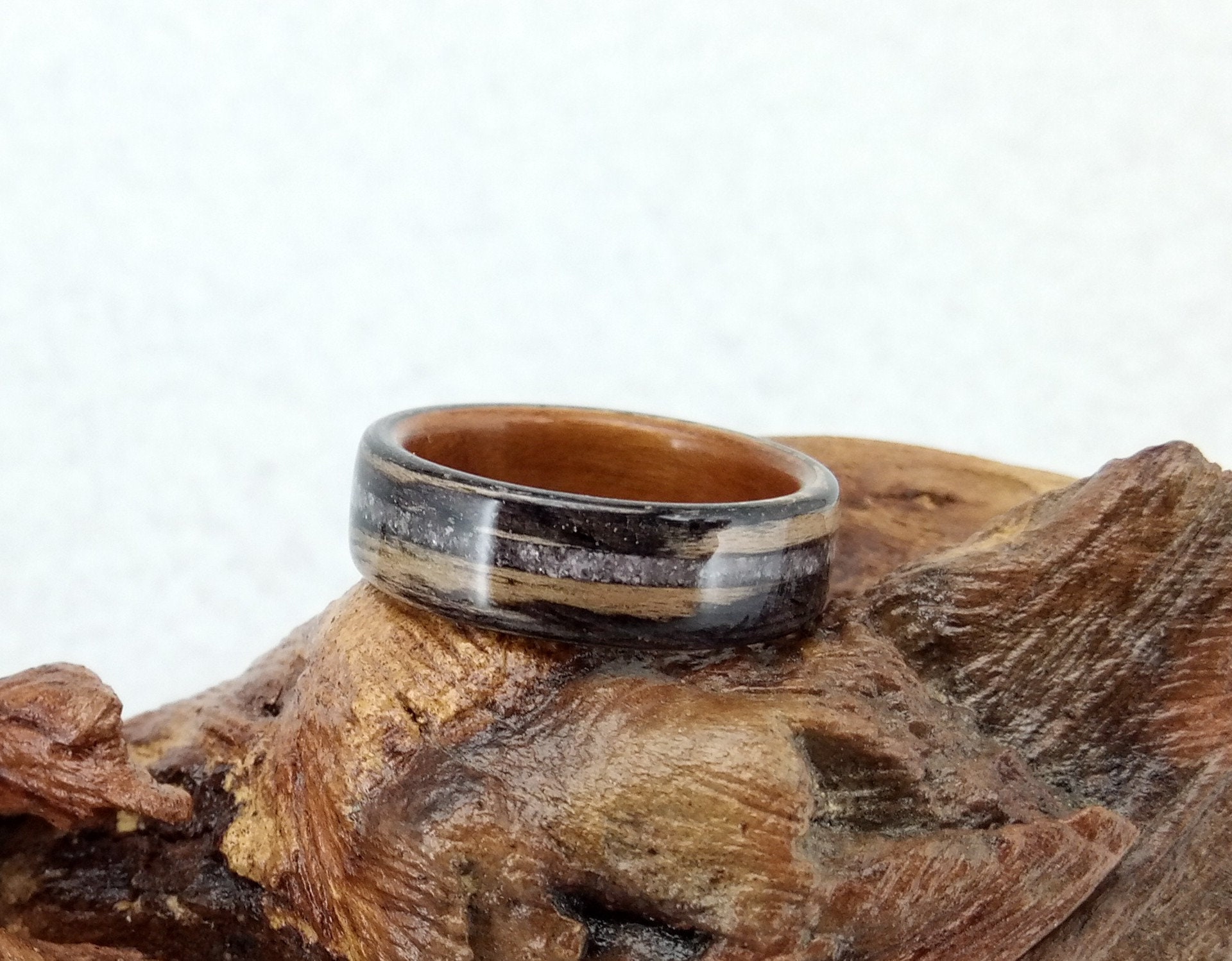 Wood Ring Elegant Bentwood Ring Made in Two Tones - Etsy