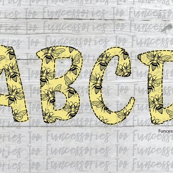 Honey Bee Alphabet - Etsy