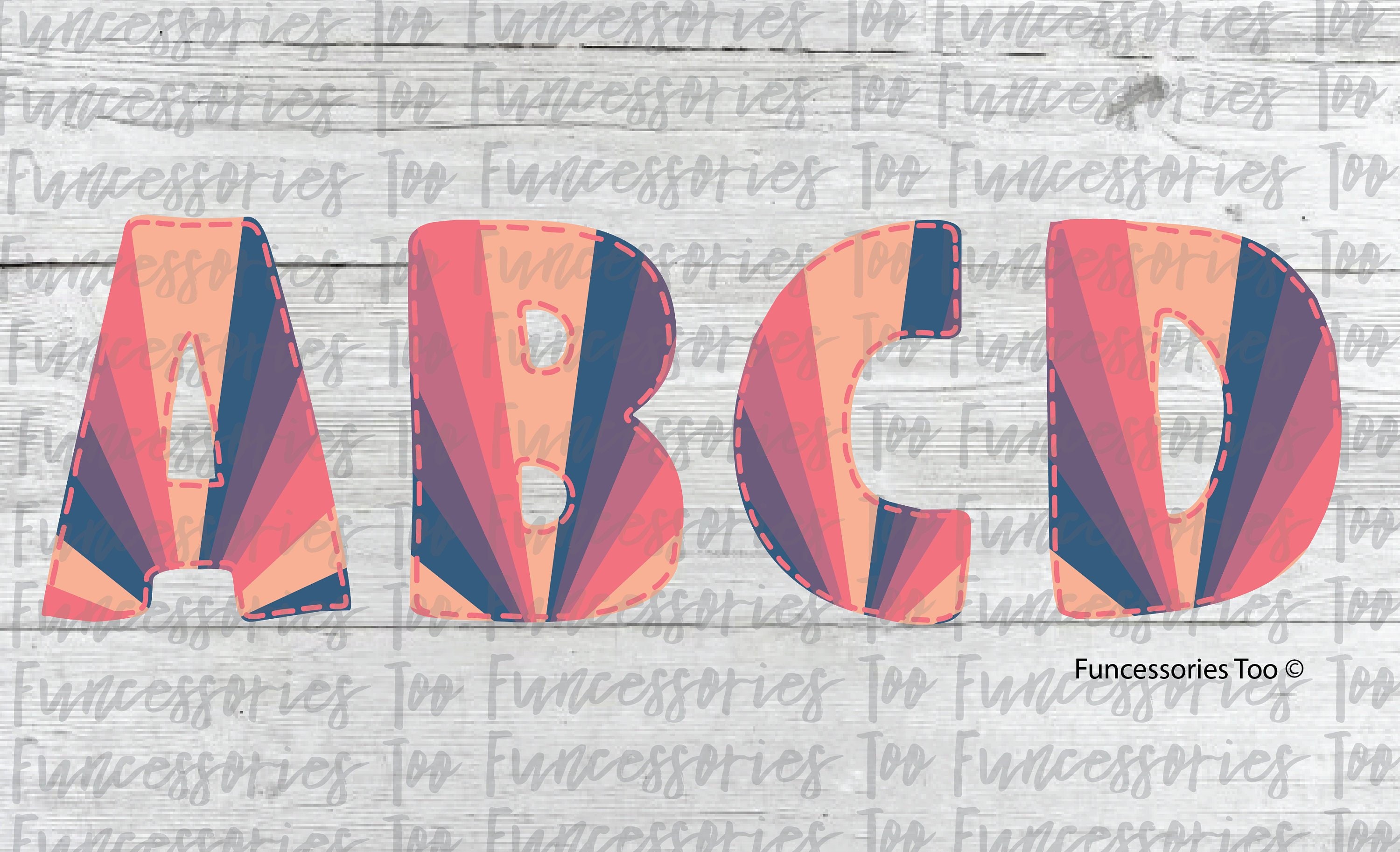 Geometric Line Faux Applique Alphabet Font PNG Digital Download - Etsy