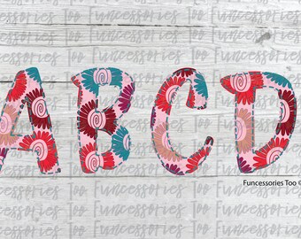 Faux Applique Honey Bee Alphabet Font PNG Digital Download - Etsy