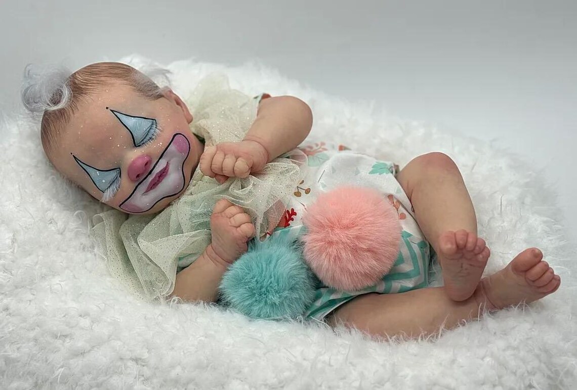 OOAK Reborn Clown Baby Doll - Etsy