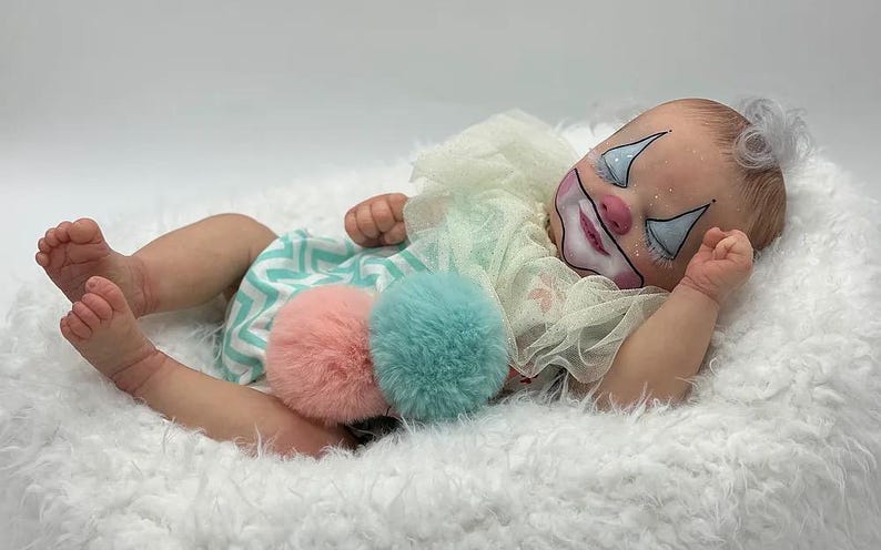 OOAK Reborn Clown Baby Doll - Etsy