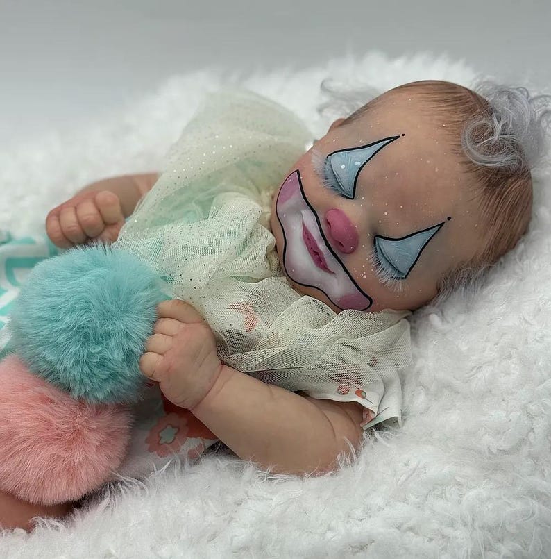 OOAK Reborn Clown Baby Doll - Etsy
