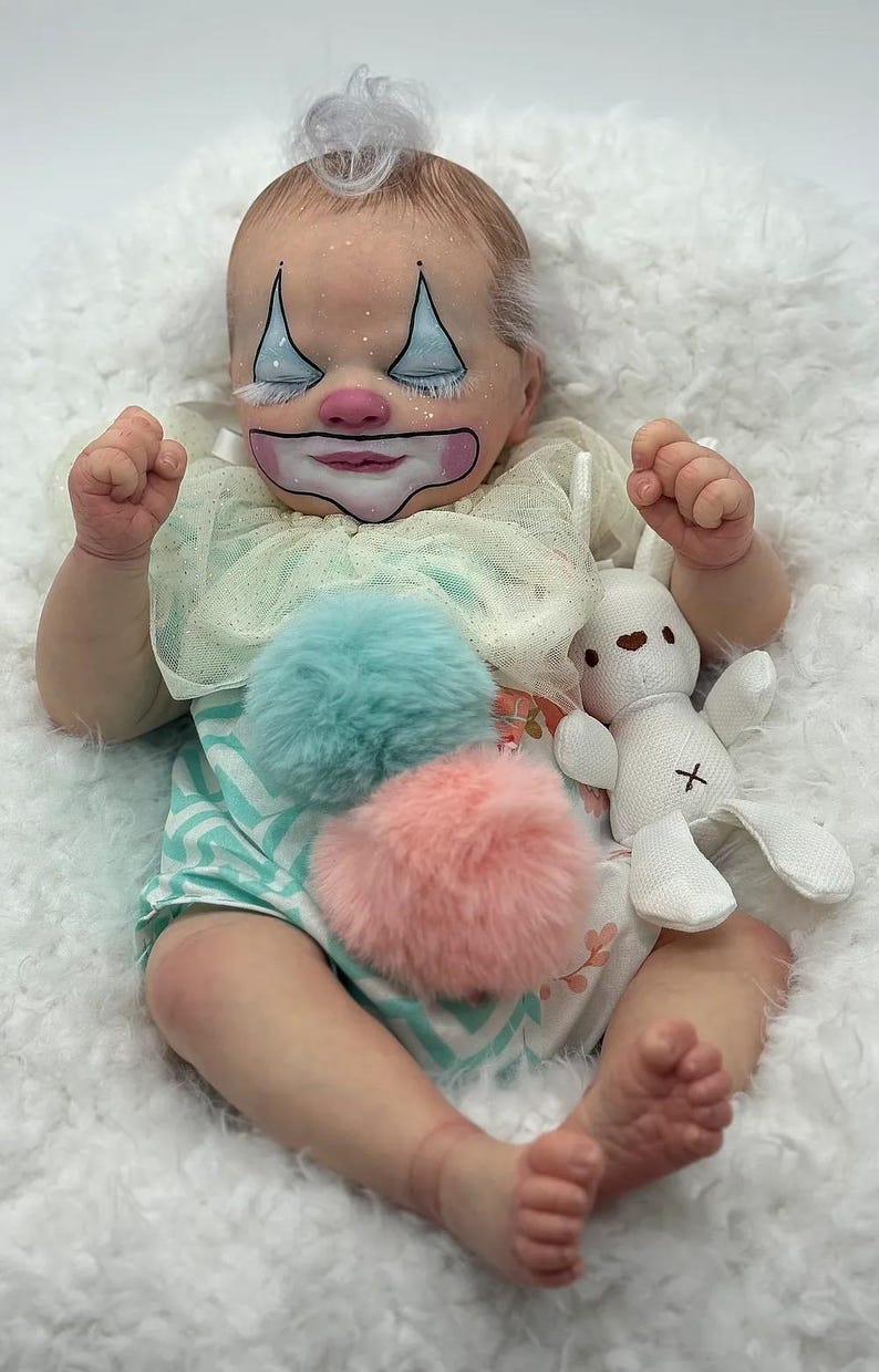OOAK Reborn Clown Baby Doll - Etsy