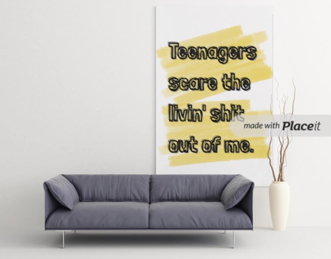 Teenagers - Digital Poster - Etsy