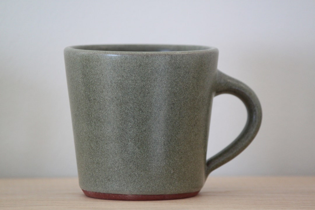 Sage Green Pottery Mug - Etsy
