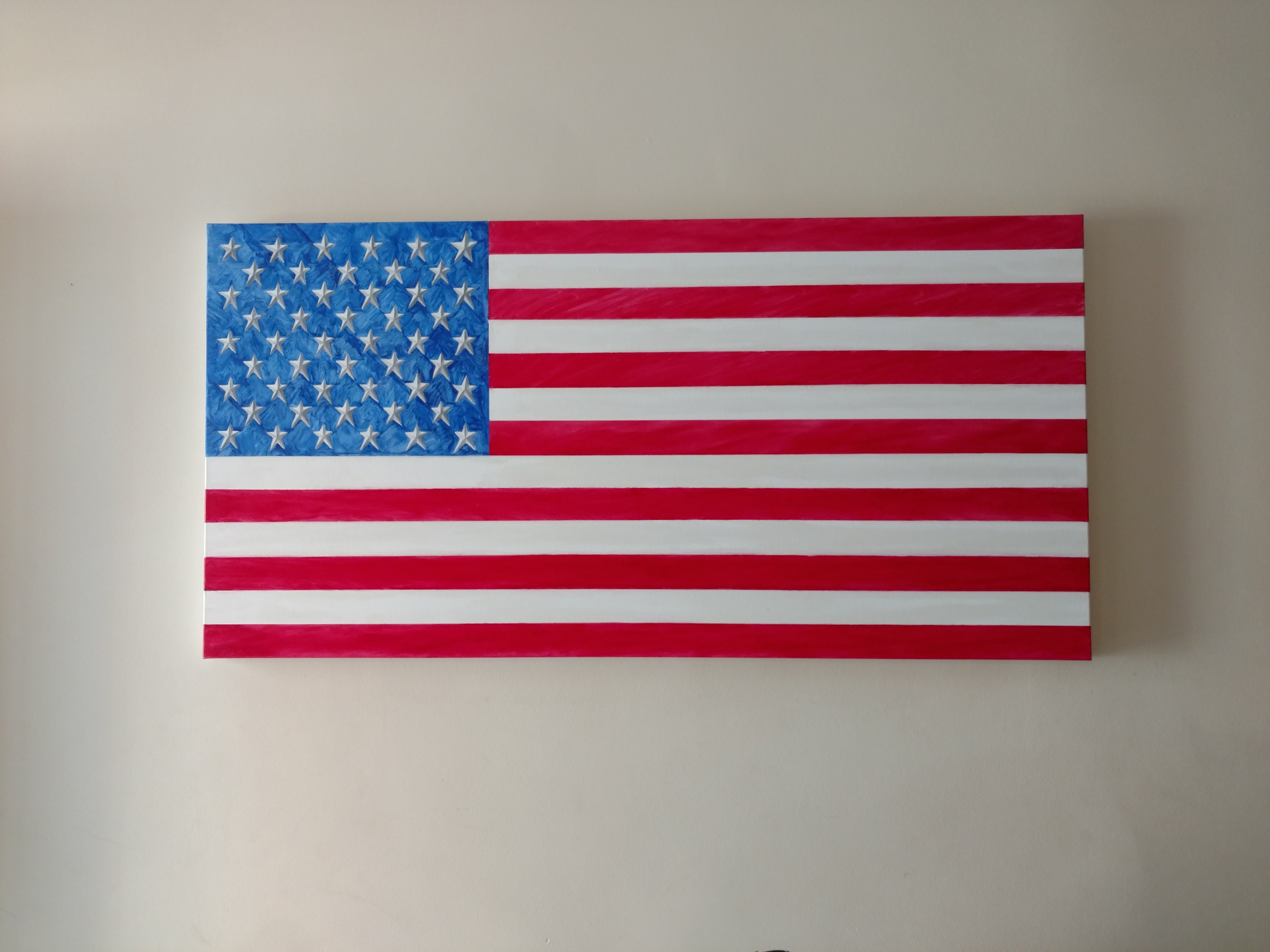 USA Flag American Flag USA Flag Painting - Etsy