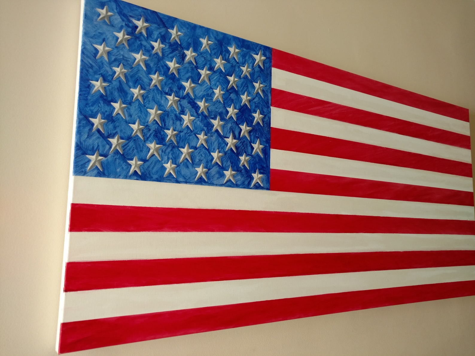 USA Flag American Flag USA Flag Painting - Etsy