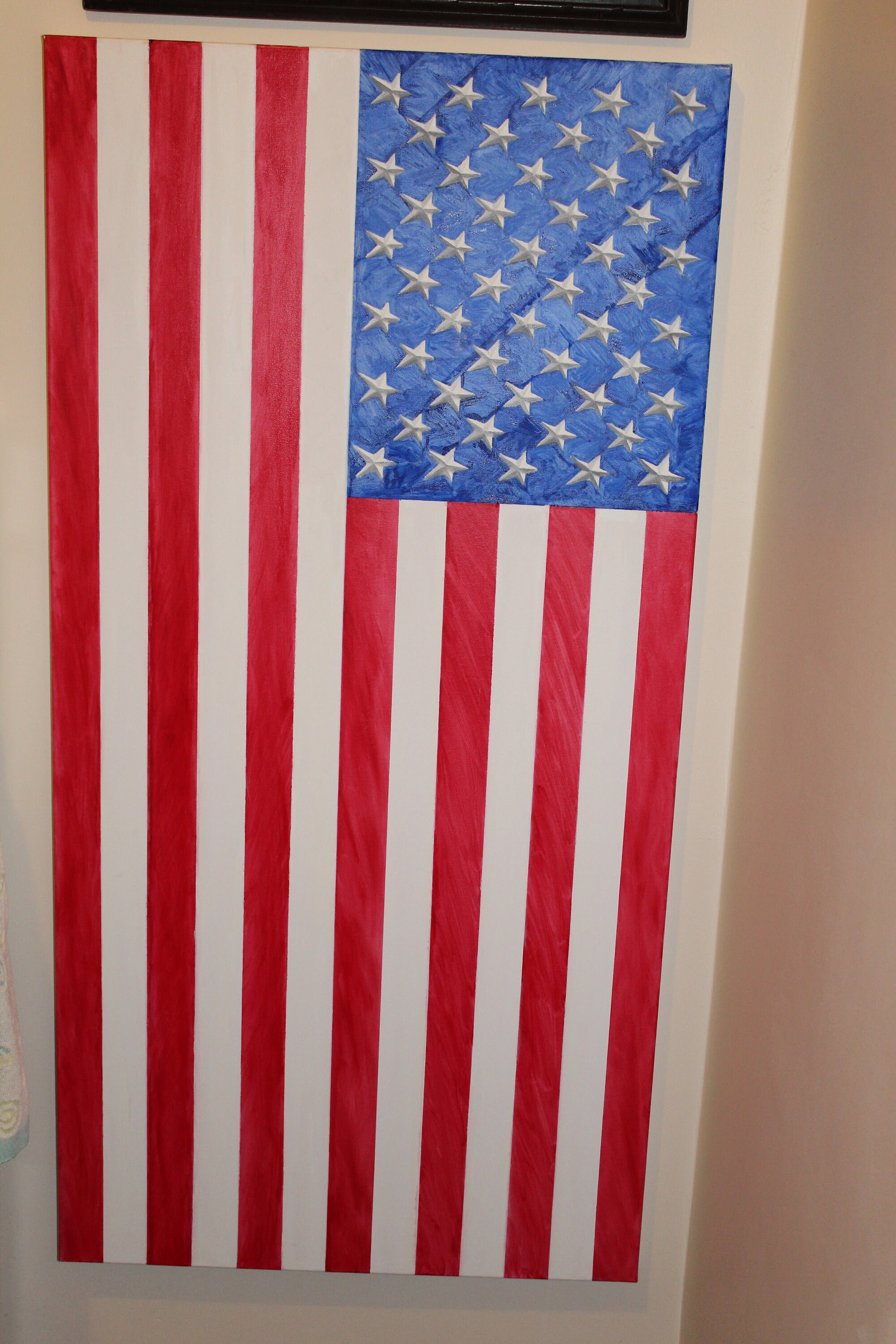 USA Flag American Flag USA Flag Painting - Etsy