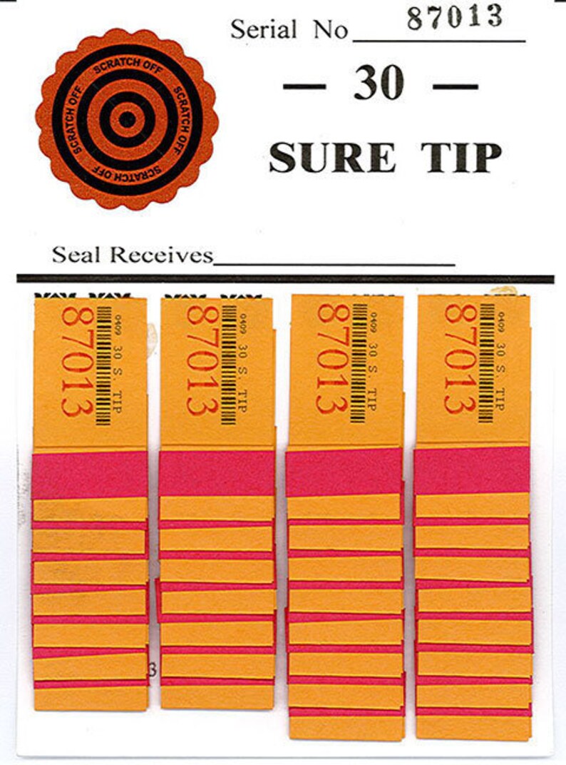 One Dozen 30 Sure Tip Boards Fund Raising Raffle Tickets Etsy one-dozen-30-sure-tip-boards-fund-raising-raffle-tickets-etsy
