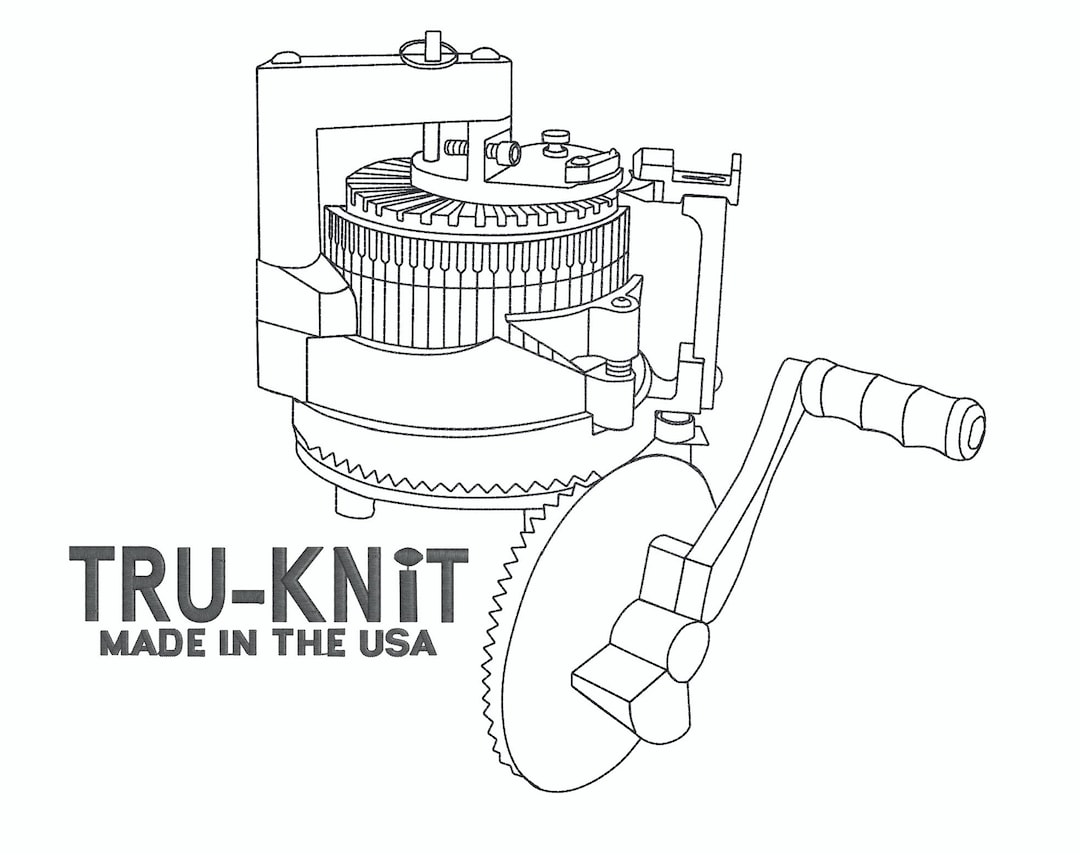 CSM TRU-KNIT Line Drawing Embroidery Files - Etsy