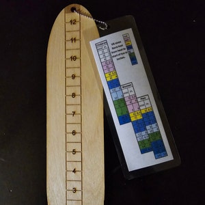 Sock Ruler and Sizing Chart - Etsy