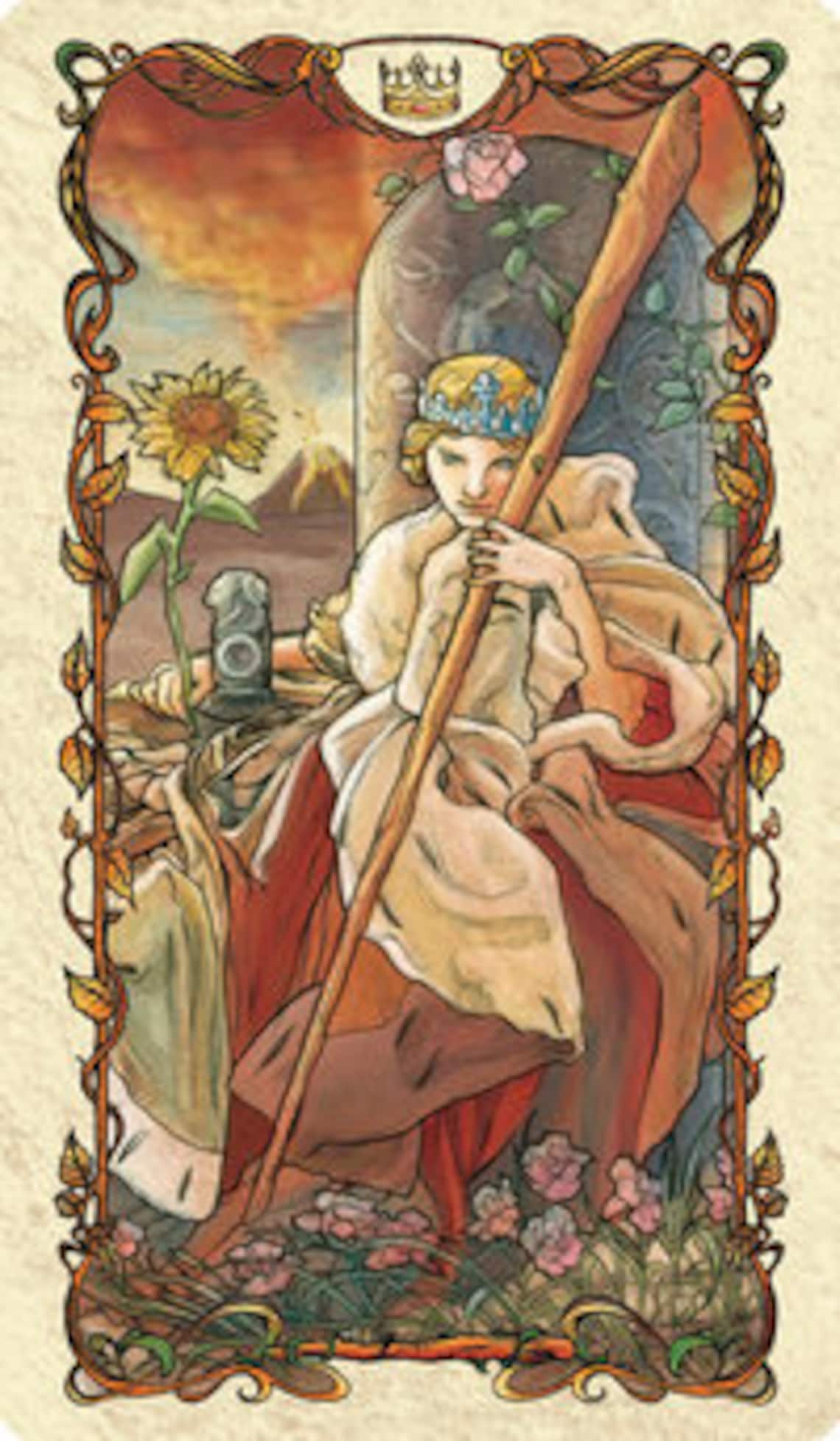 Tarot Mucha Tarot Card Deck & Guidebook - Etsy