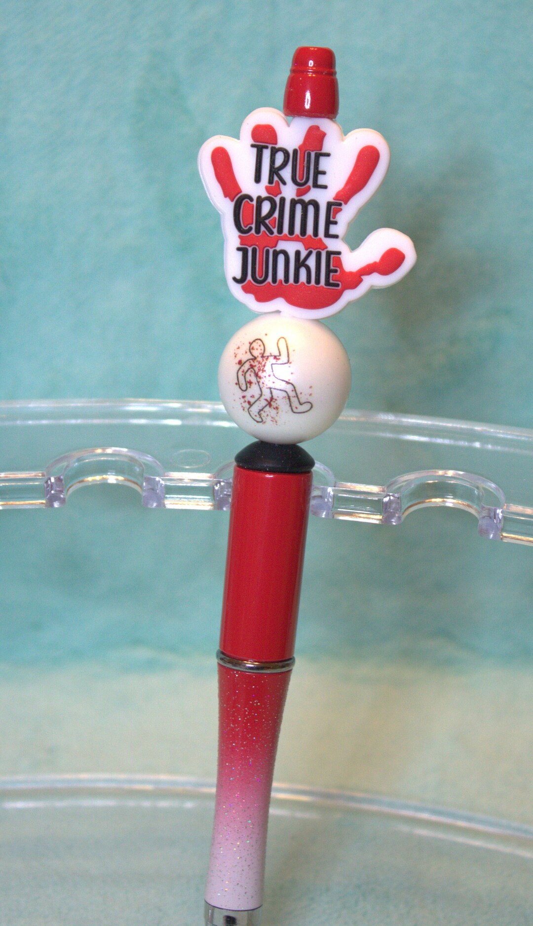 Crime Scene/true Crime Junkie Beaded Pens - Etsy