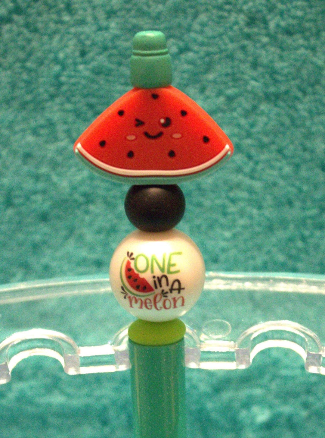 One in A Melon Watermelon Beaded Pen - Etsy
