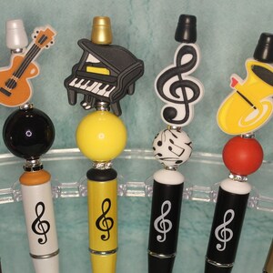 Musical Instruments/players Beaded Pens - Etsy