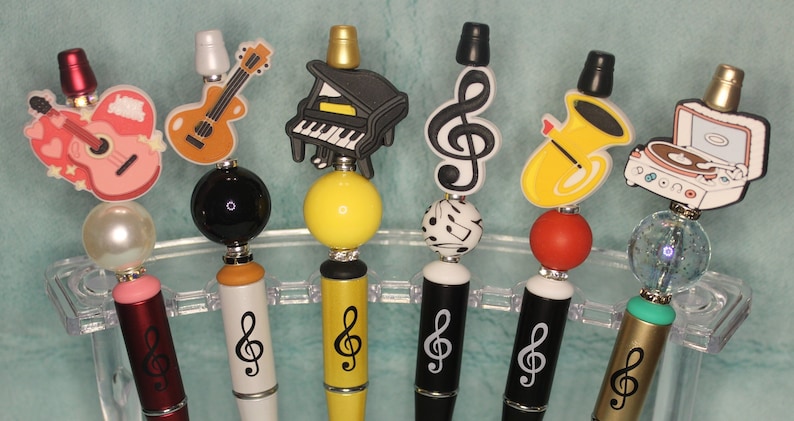 Musical Instruments/players Beaded Pens - Etsy