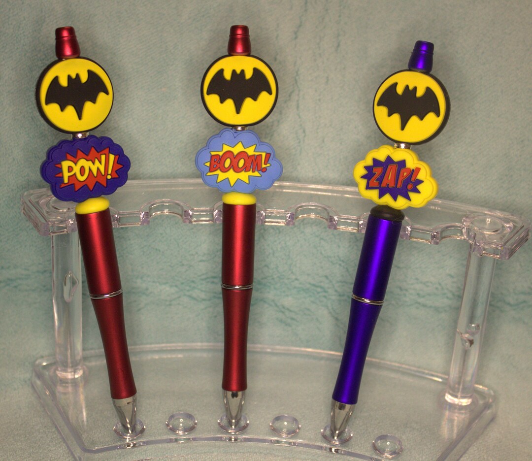 Superhero Bat Beaded Pens - Etsy