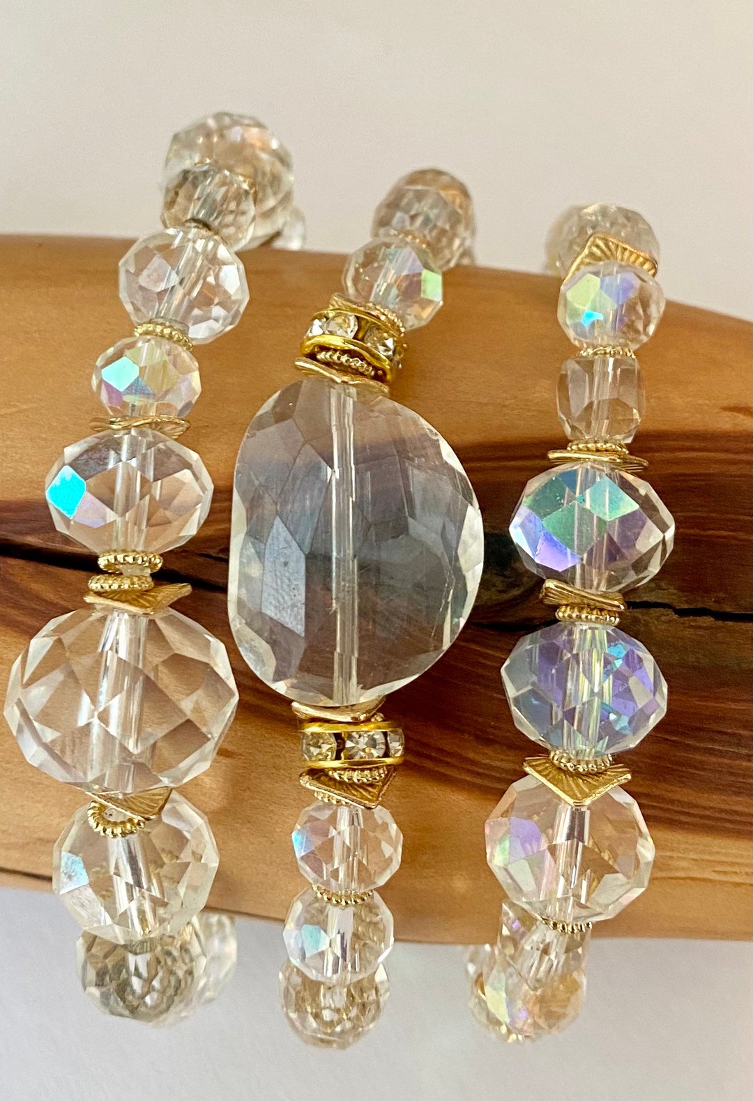 Genuine Stone Crystal Bracelets - Etsy