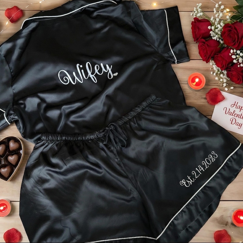 Red Bridal Pajama Sets - Etsy