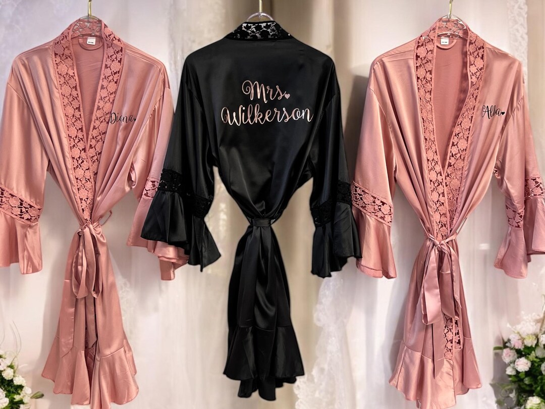 Ruffle Bridesmaid Robes -bridesmaid Robes- Bridal Robe -bridal Party ...