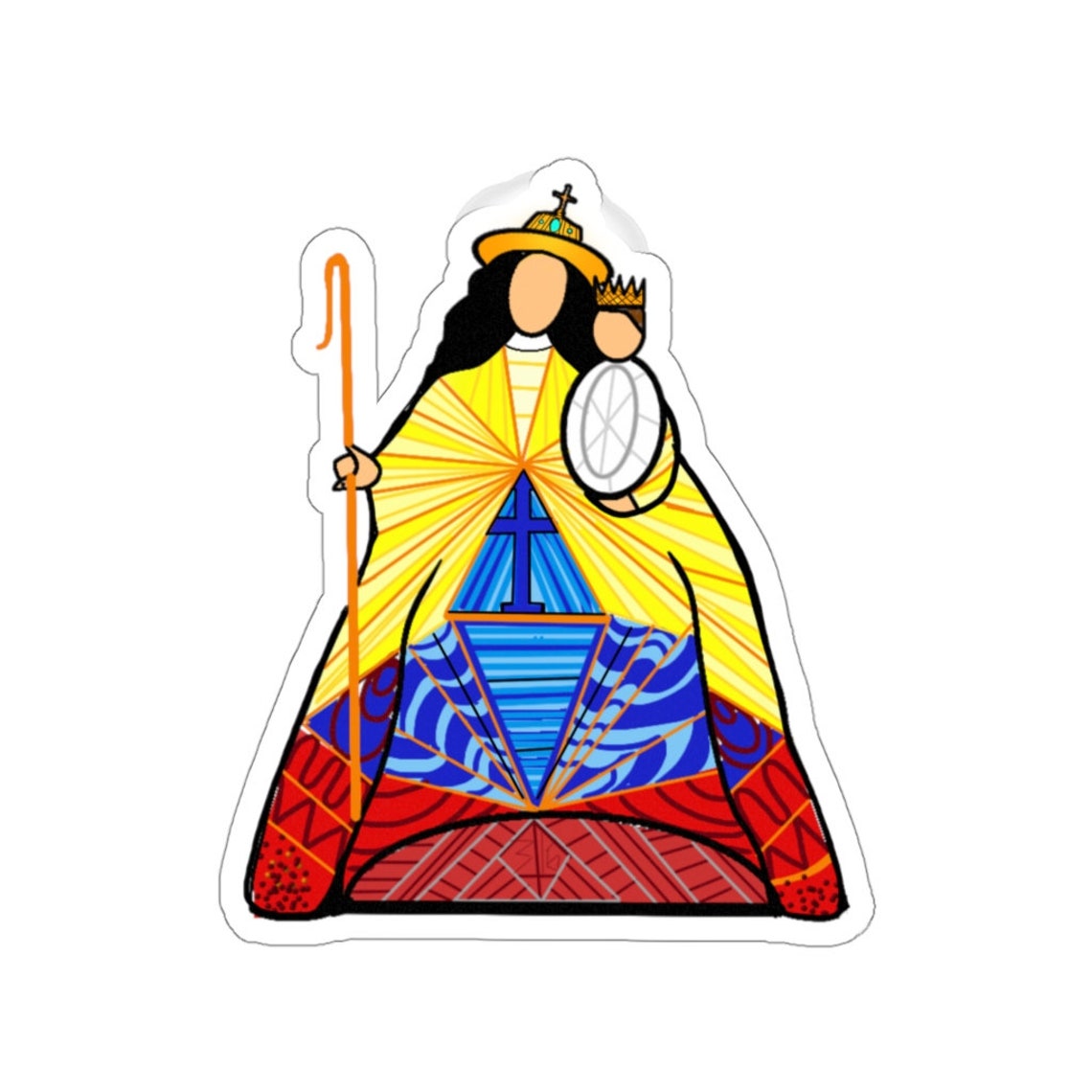 La Divina Pastora calcomanía Stickers | Etsy