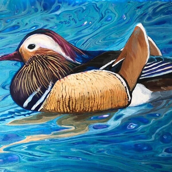 Mandarin Duck Art - Etsy