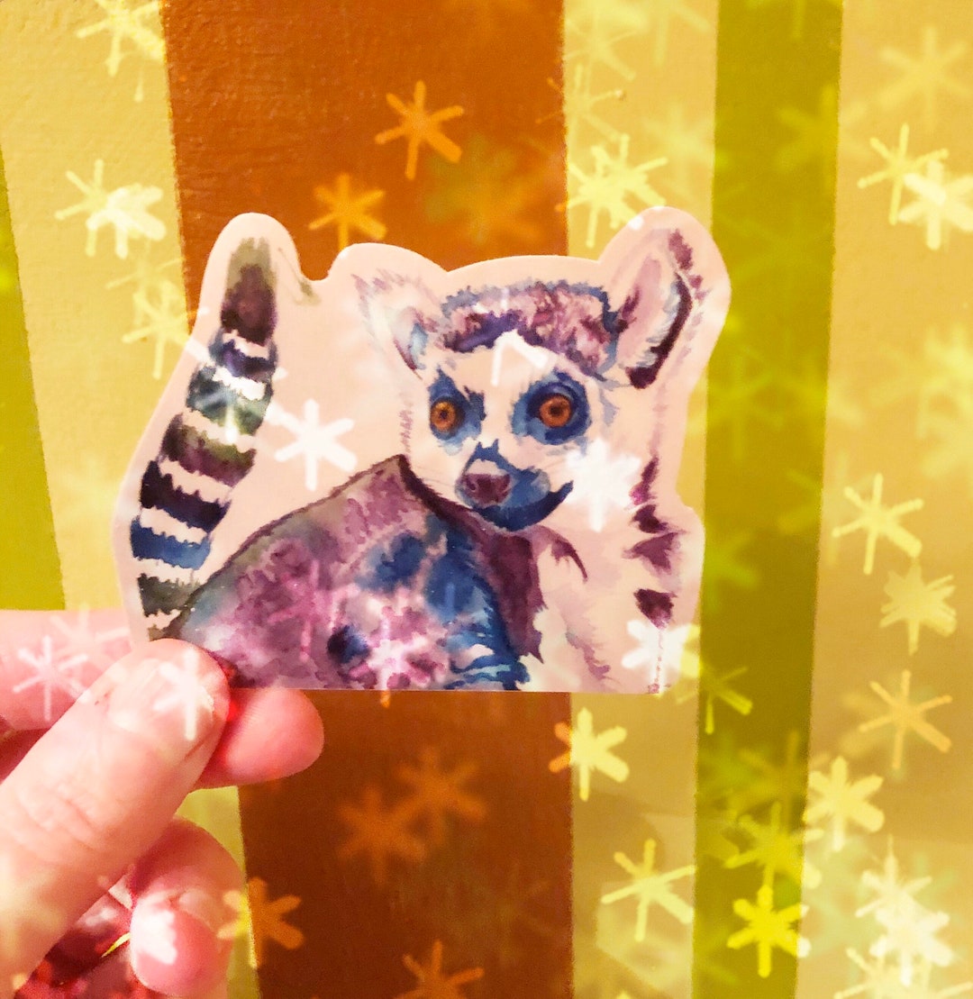 Larry the Lemur 2”x3” Vinyl Sticker - Etsy