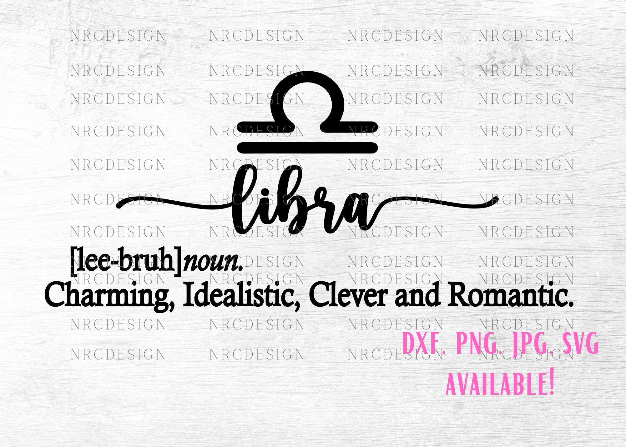 Libra Svg, Cute Libra Cut Files With Characteristics, Horoscopes Libra ...