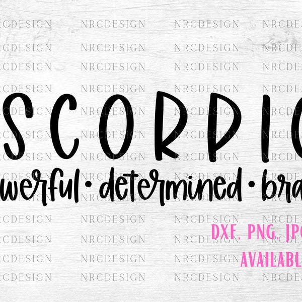 Scorpio Svg - Etsy