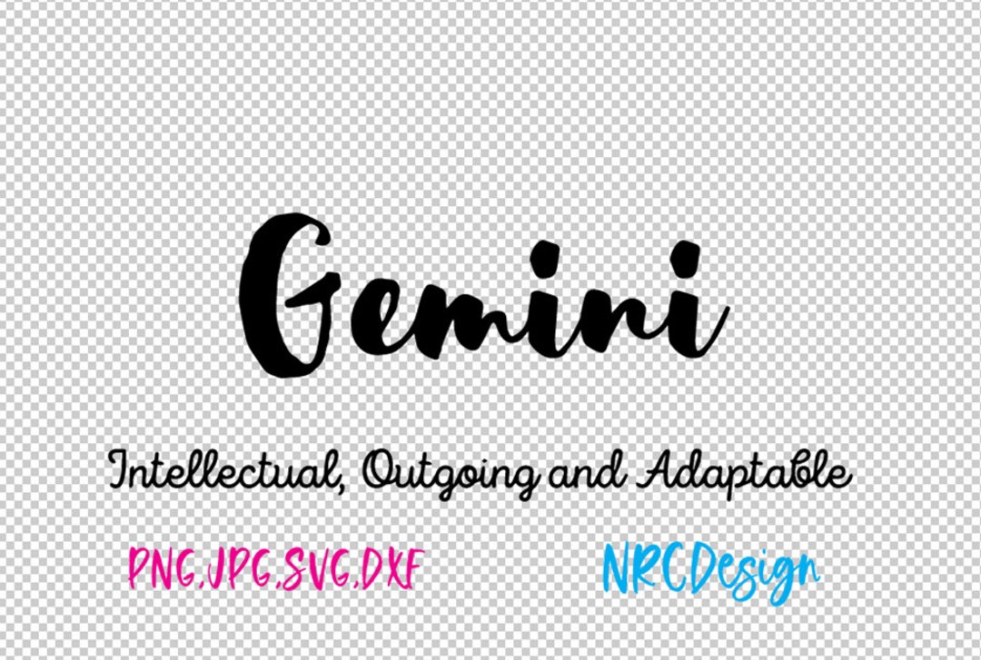 Gemini Svg, Horoscope Svg, Zodiac Sign Gemini Svg, Characteristics of ...