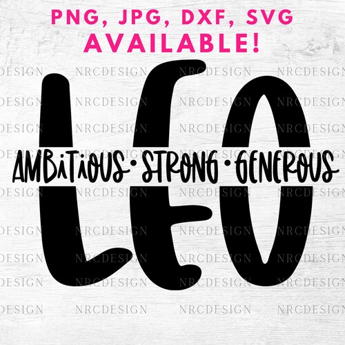 Leo Svg Leo Cut Files Leo Horoscope Zodiac Sign Cut Files - Etsy