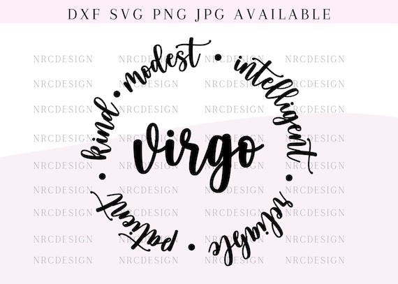 Virgo Svg Virgo Cut Files Zodiac Sign Horoscope Virgo Cute - Etsy