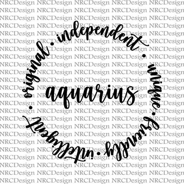 Aquarius Svg - Etsy