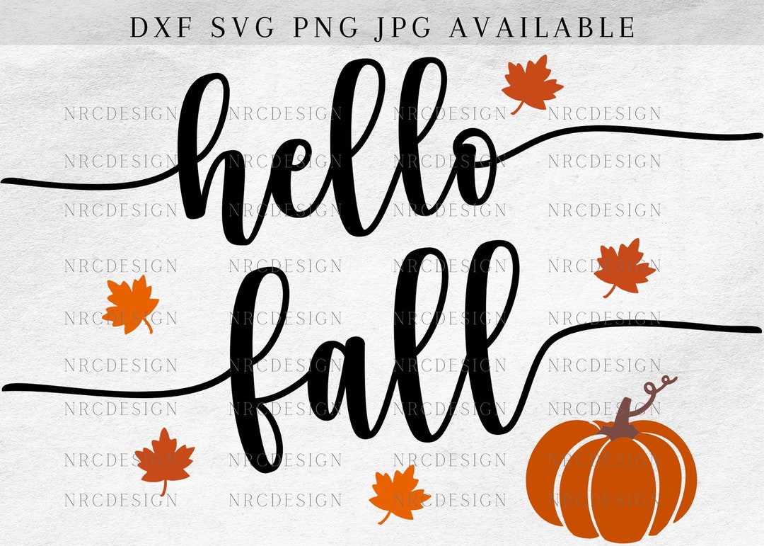 Hello Fall Svg | Autumn Svg | Fall Svg | Cute Fall Svg Designs for ...