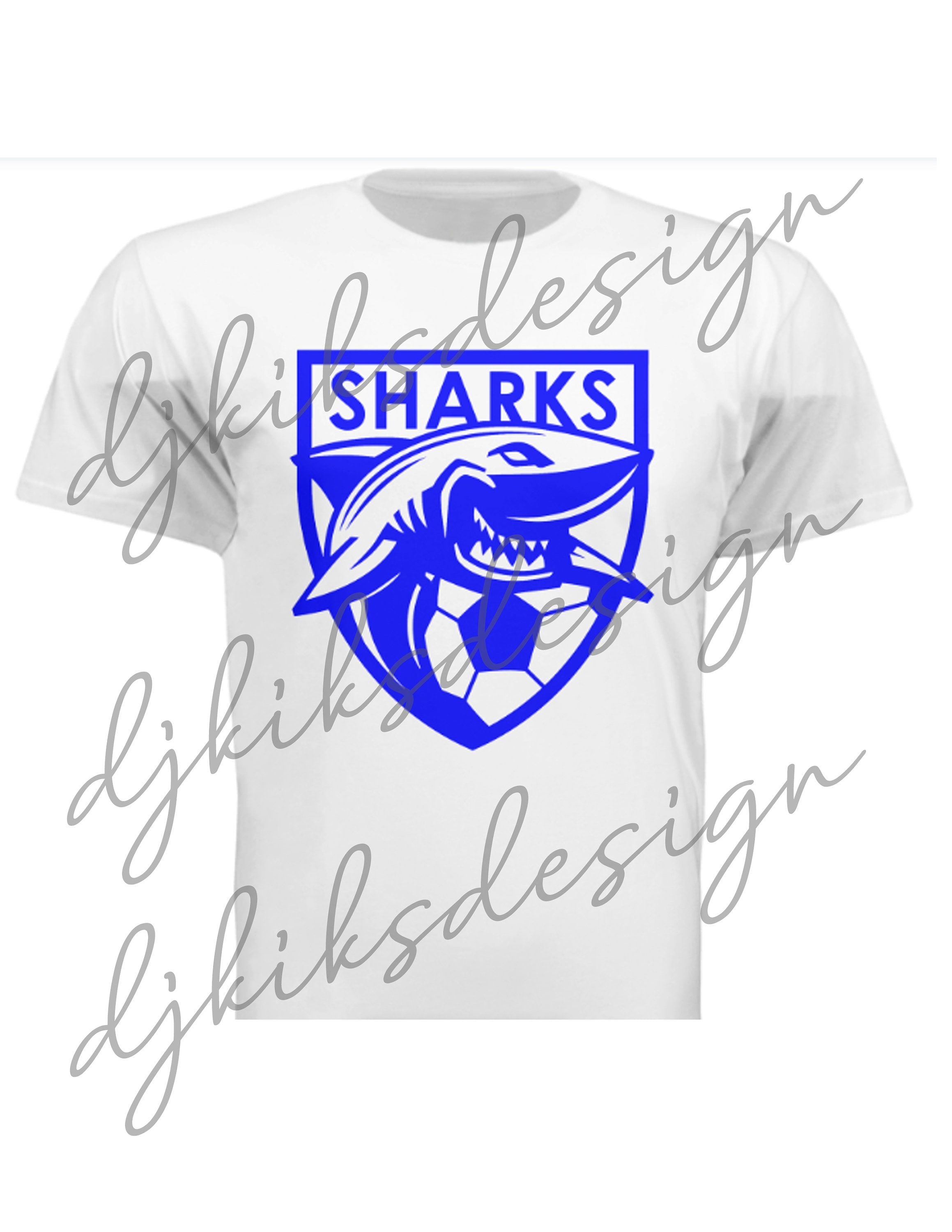 Version 2 - Shark Soccer Team Logo - Digital Download PNG - Etsy