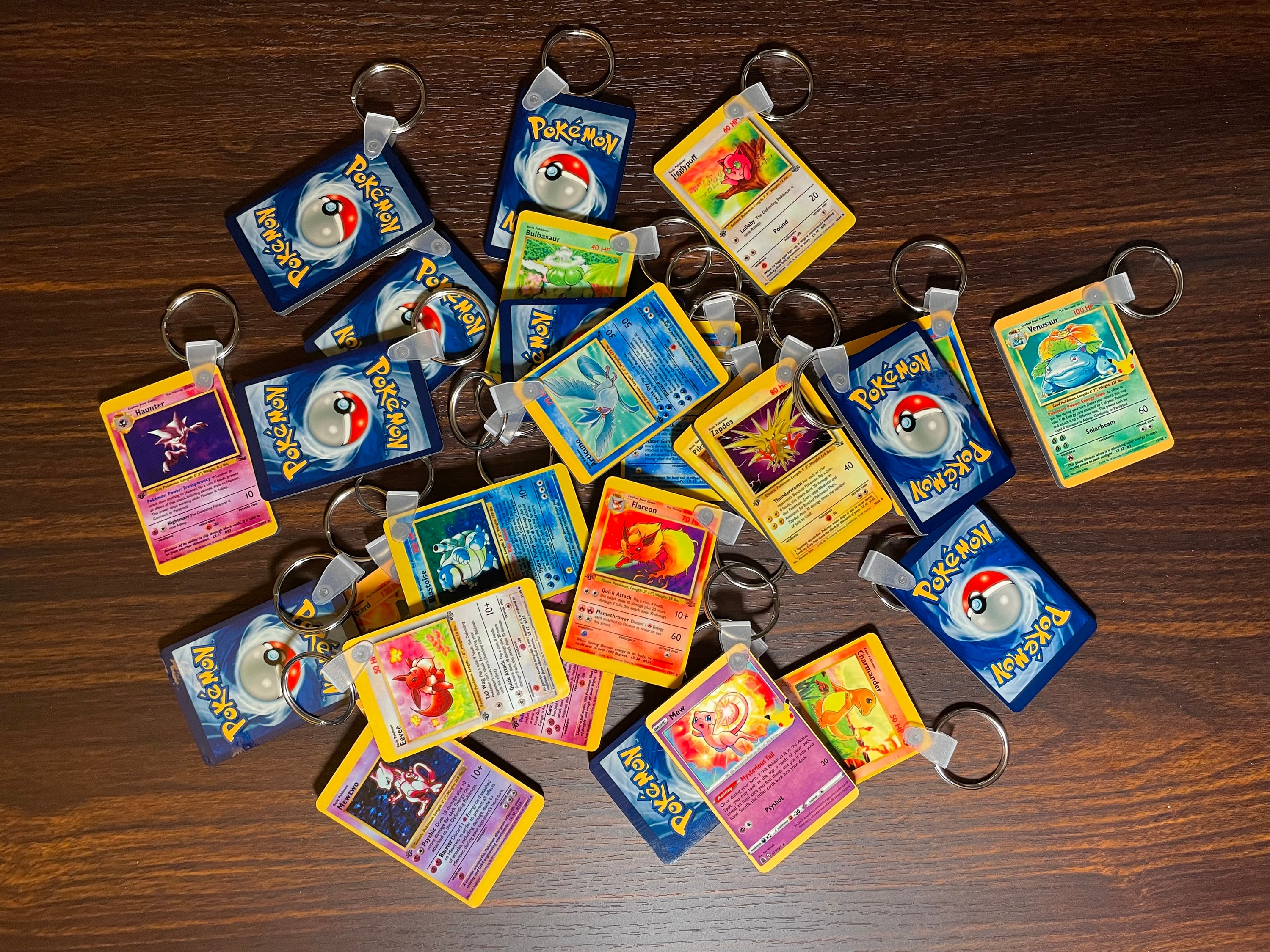 Pokemon Classic Card Keychains Trading Card Game Japanese - Etsy