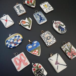 Handmade Custom Porcelain Charms - Etsy
