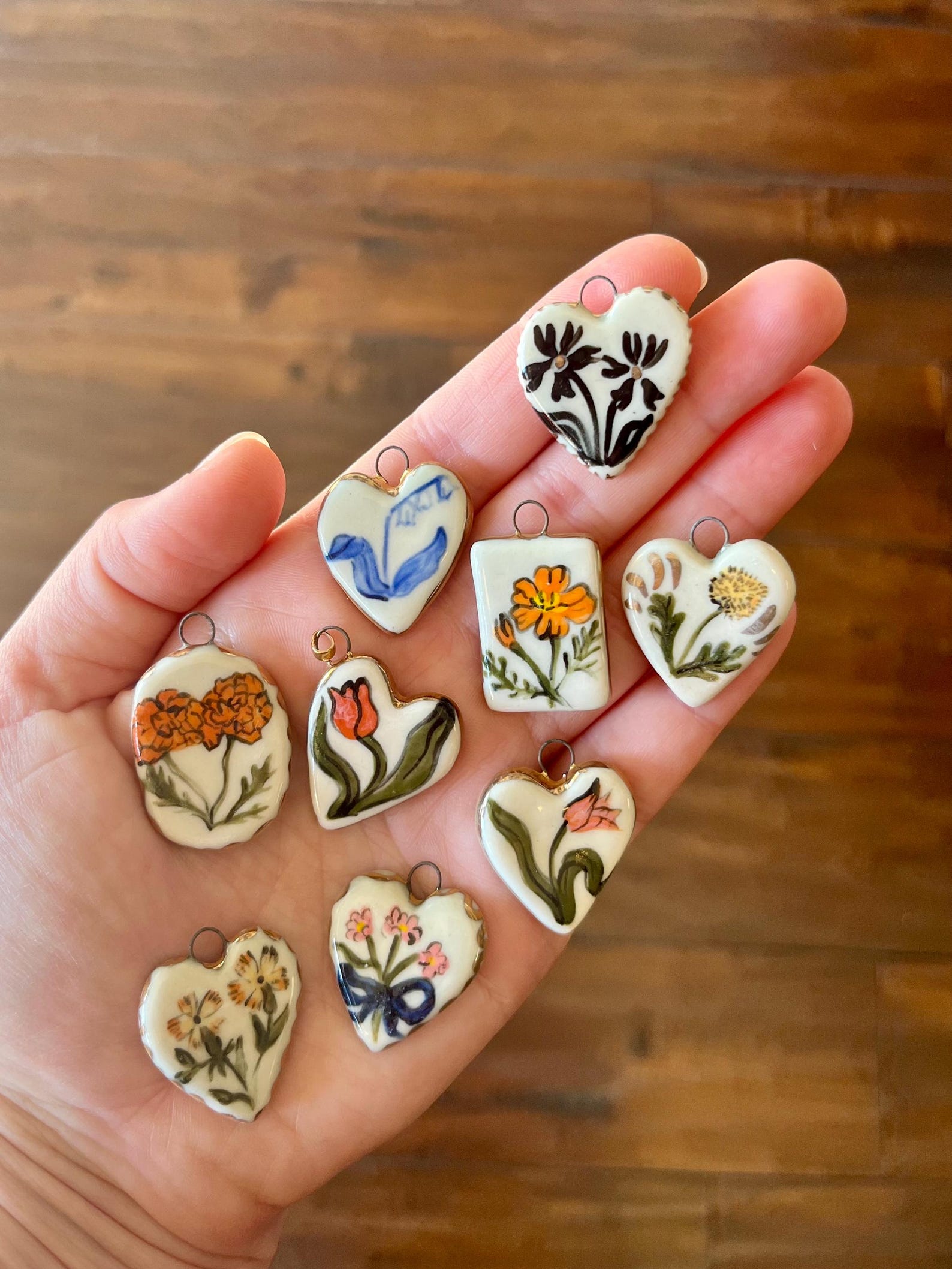 Handmade Custom Porcelain Charms - Etsy
