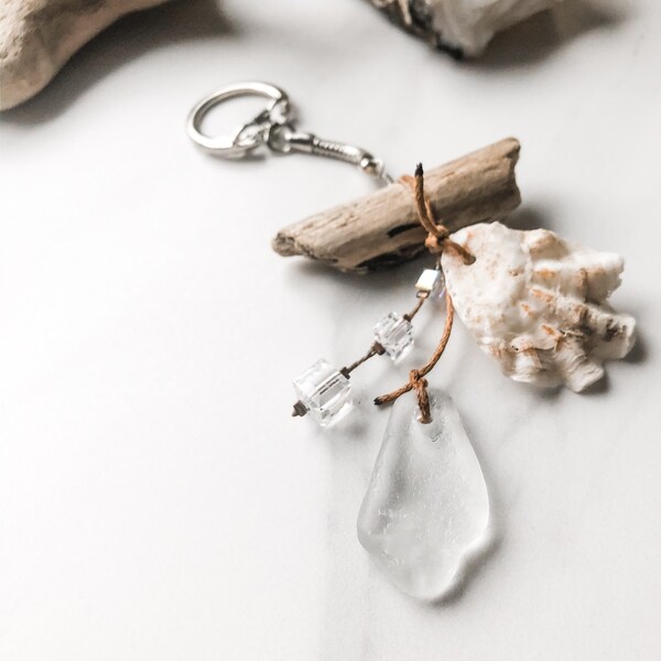 Sea Glass Keychain - Etsy