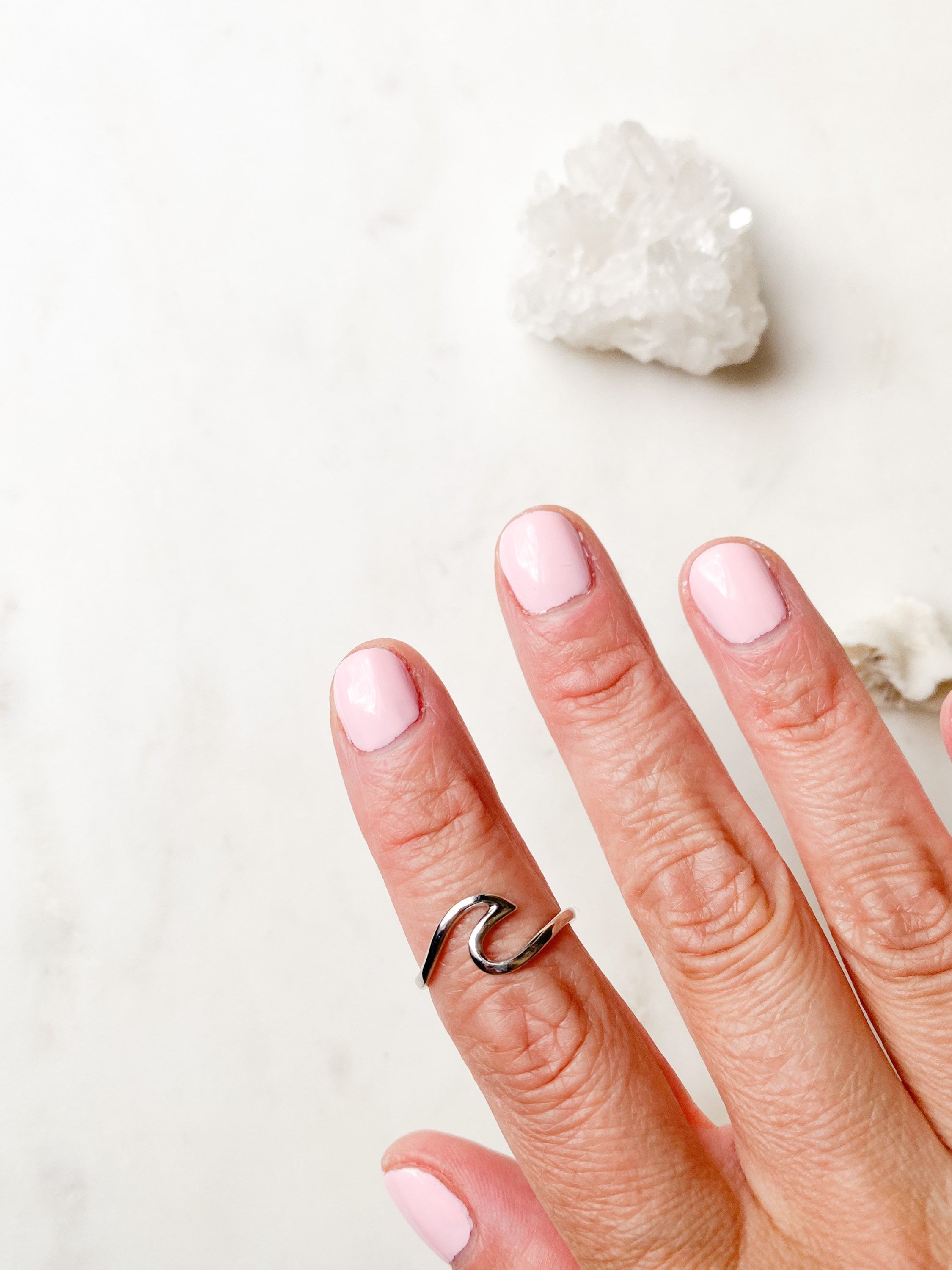 Sterling Silver Wave Ring, Wave Jewelry, Waves, Ring, Stackable Ring ...