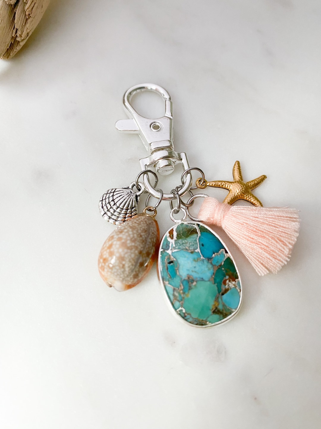 Beachy Keychain, Tassel Keychain, Birthday Gift, for Her, Sister Gift ...
